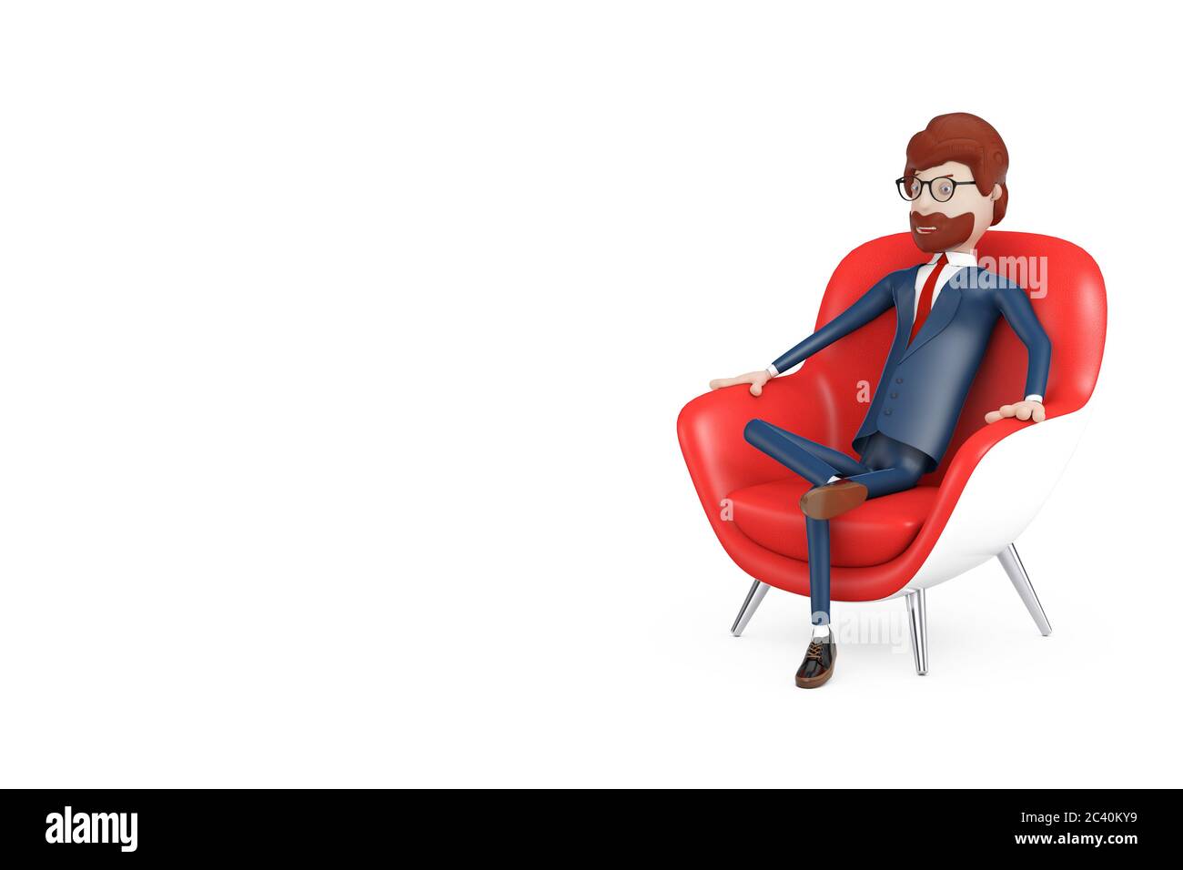3d man relaxing in chair hi-res stock photography and images - Alamy