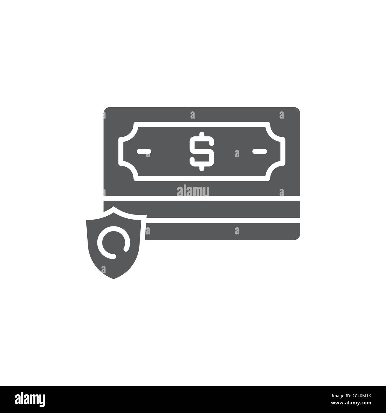 Money Protection vector icon symbol isolated on white background Stock ...