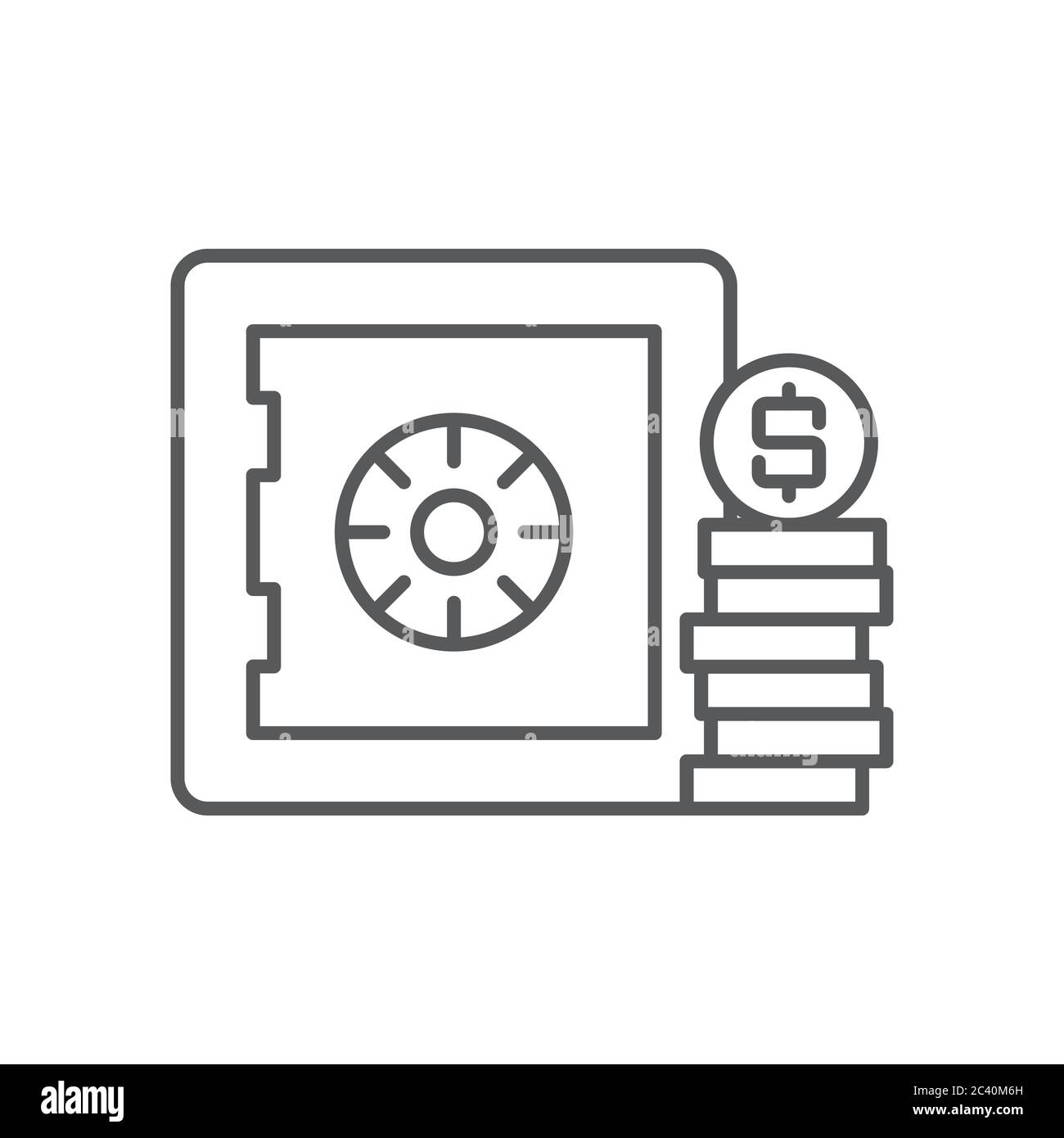 Money Protection vector icon symbol isolated on white background Stock ...