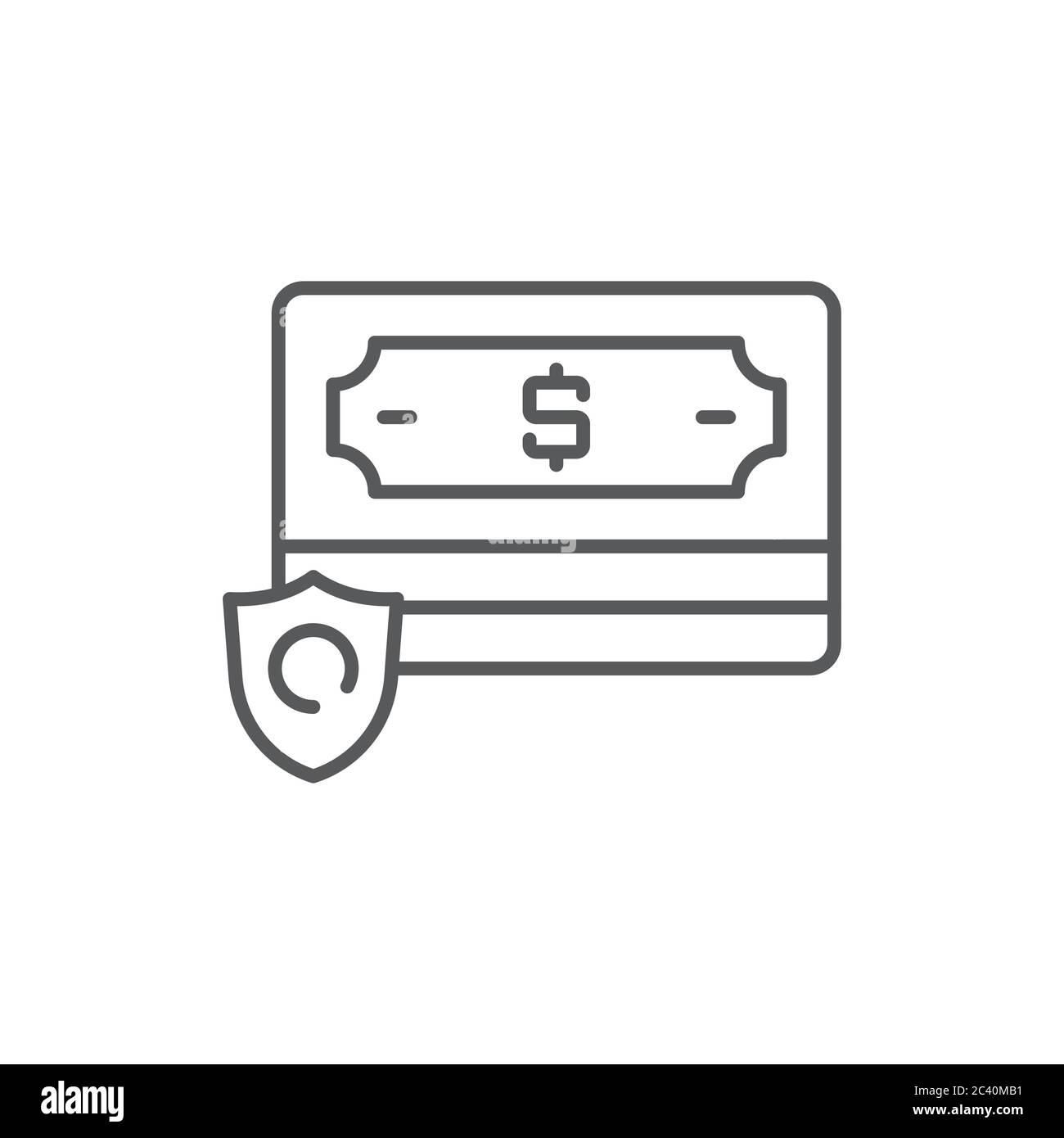 Money Protection vector icon symbol isolated on white background Stock ...