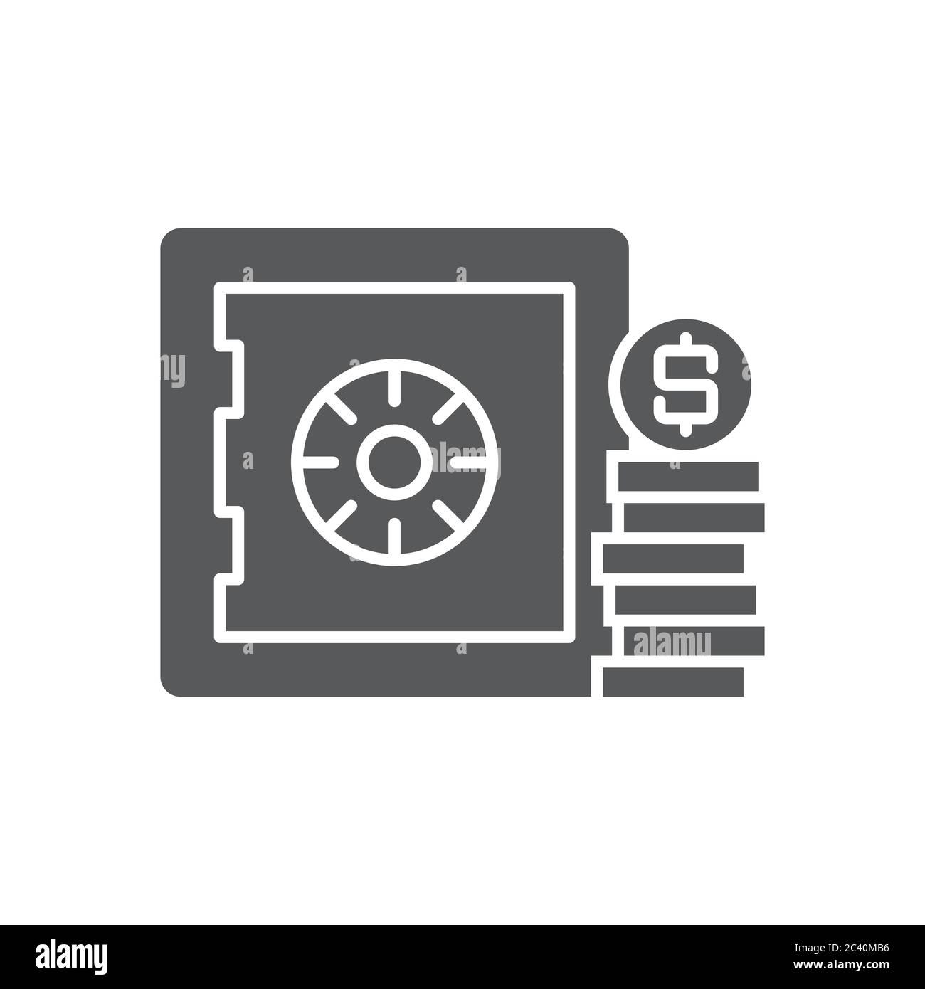 Money Protection vector icon symbol isolated on white background Stock ...