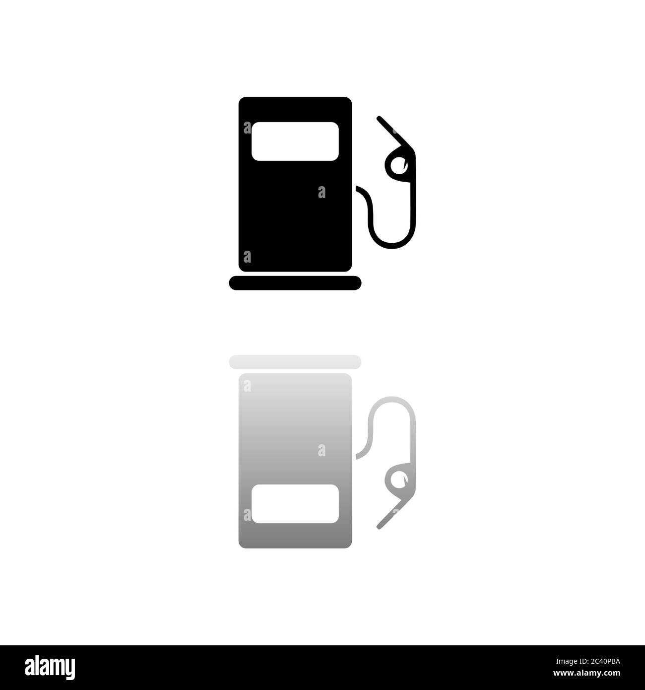Gas can flat white Black and White Stock Photos & Images - Alamy