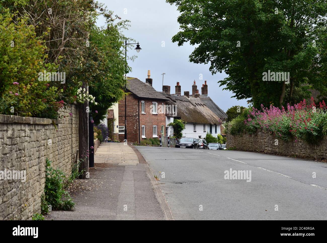 Dorchester Road, Tolpuddle, Dorset, UK Stock Photo - Alamy