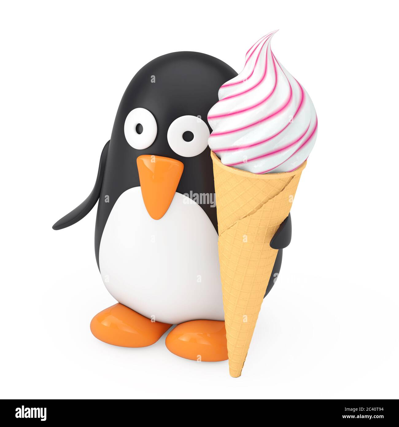 Cartoon vanilla ice cream cone hi-res stock photography and images - Alamy