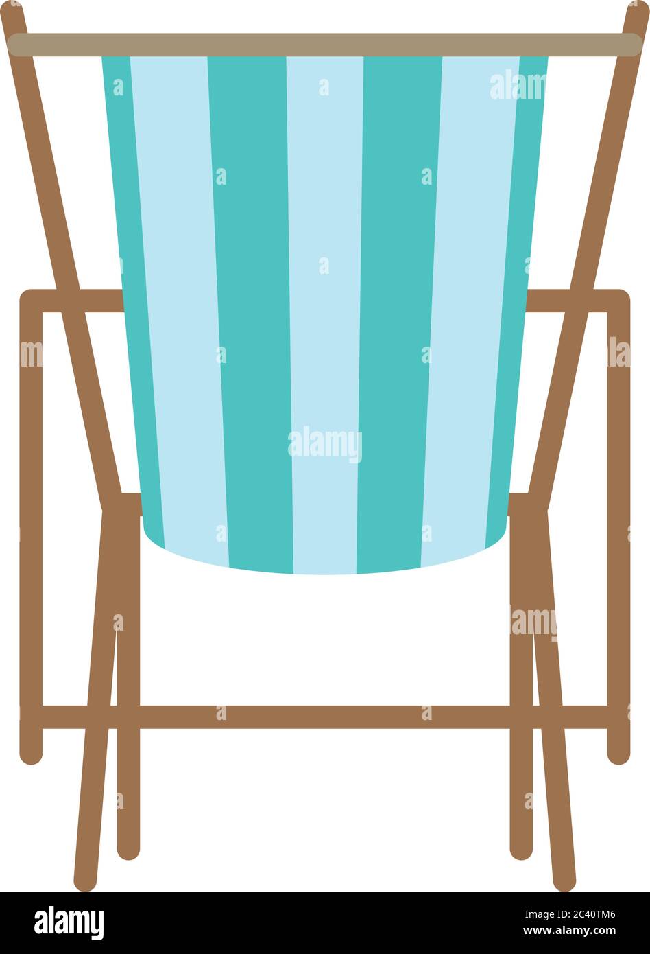 striped sunchair design, Summer vacation tropical relaxation outdoor ...