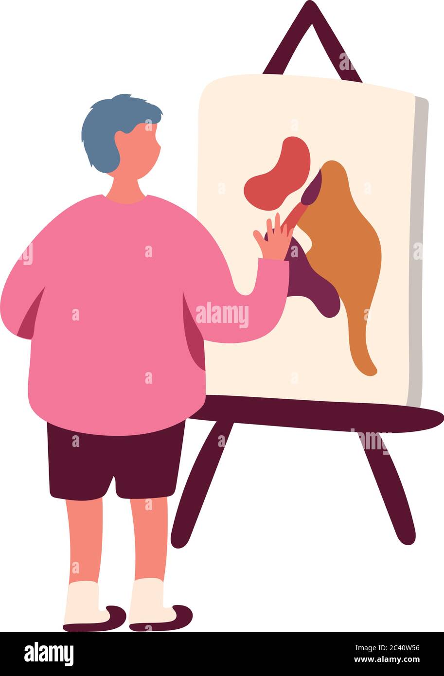 Avatar man painting design, Boy male person people human social media ...