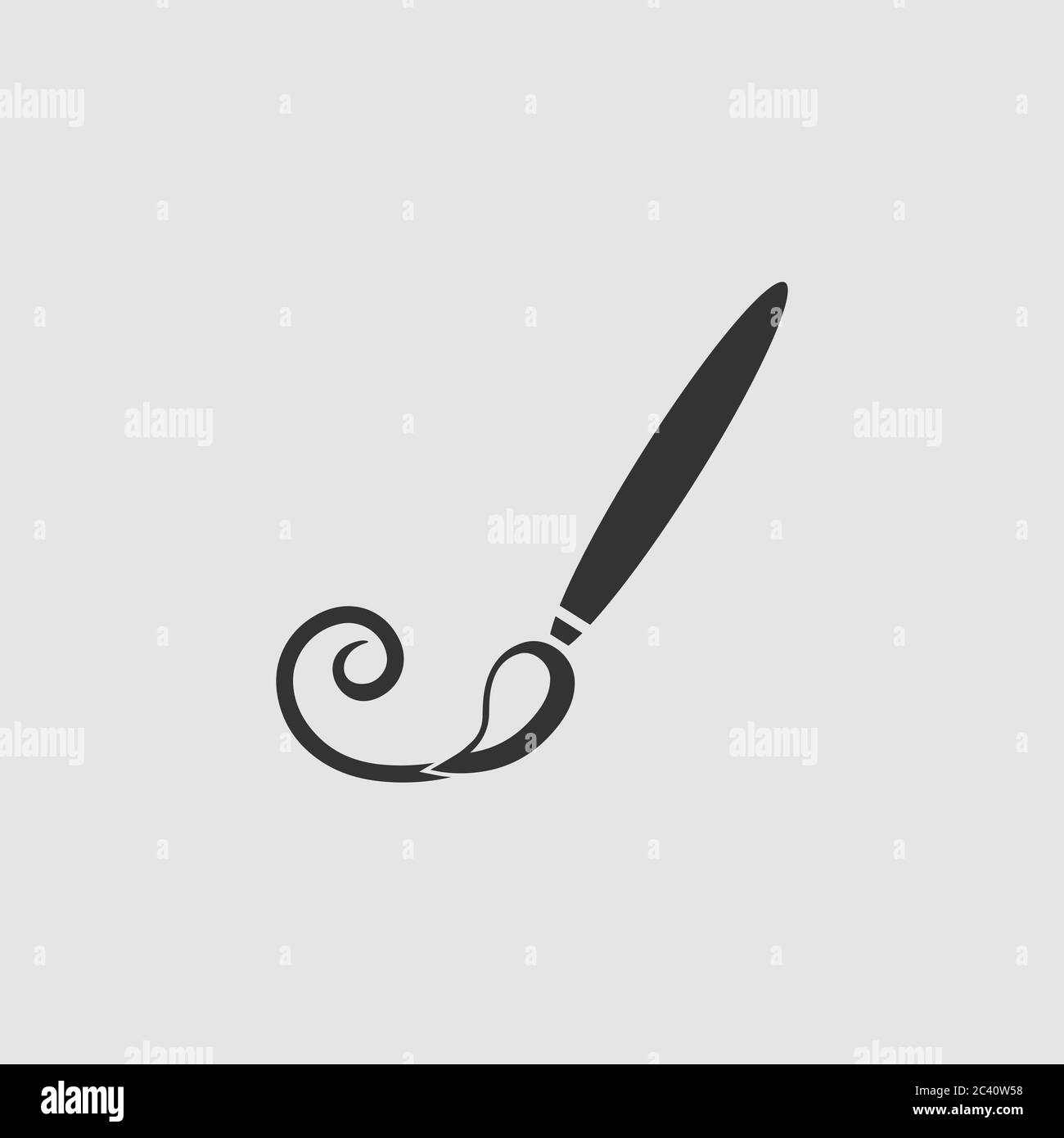 Paintbrush Icon Black