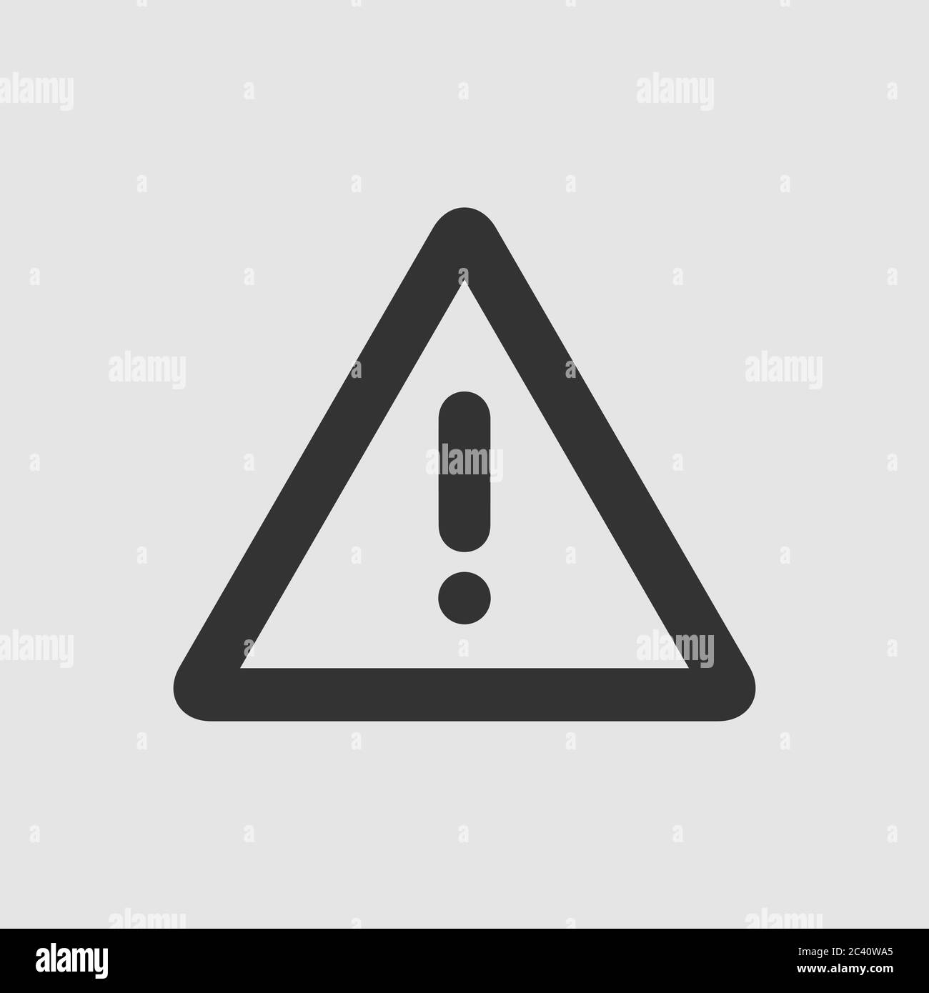 Exclamation mark road sign Black and White Stock Photos & Images - Alamy