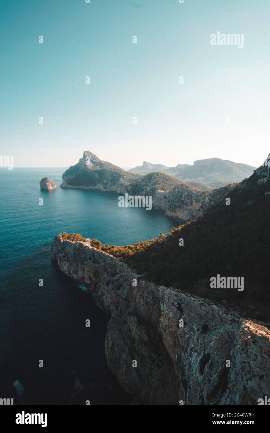 Recreation destination blue sky sea majorca hi-res stock photography ...