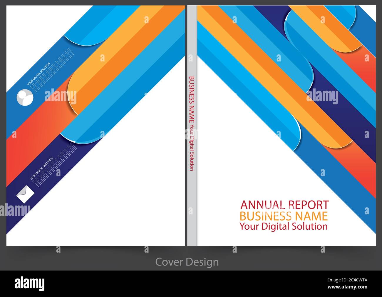Annual report cover Business design Stock Vector Image & Art - Alamy