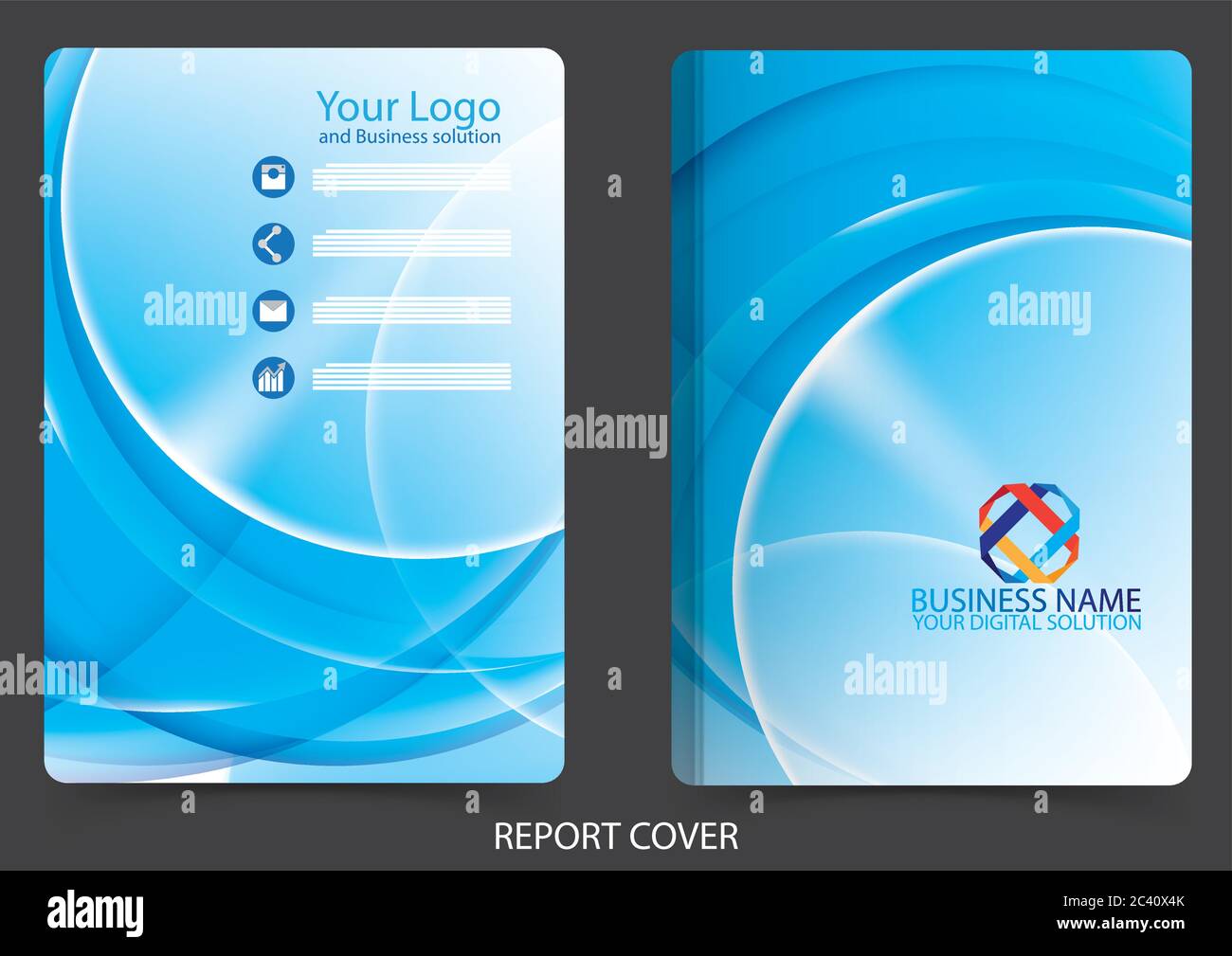 Annual report cover Business design Stock Vector Image & Art - Alamy