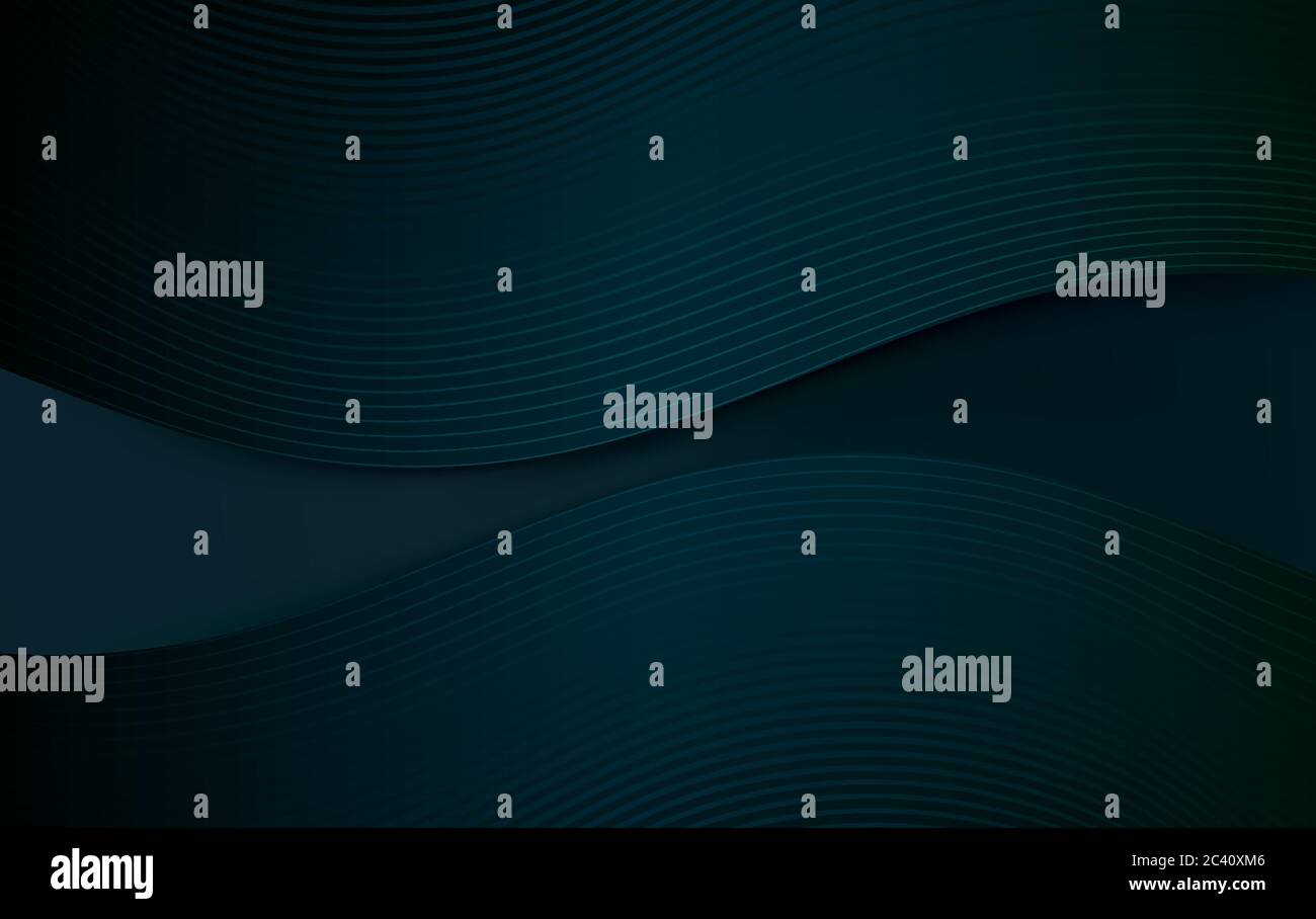 Abstract dark vector background, flow shadow wave for design brochure ...