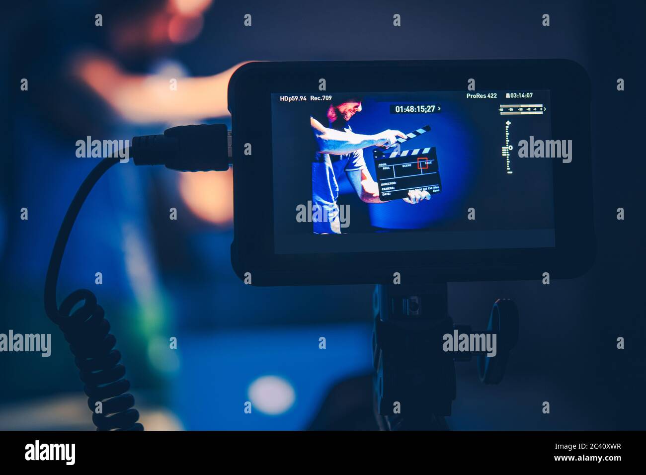 Videography Theme with Camera Operator Taking Shots of Men with ...