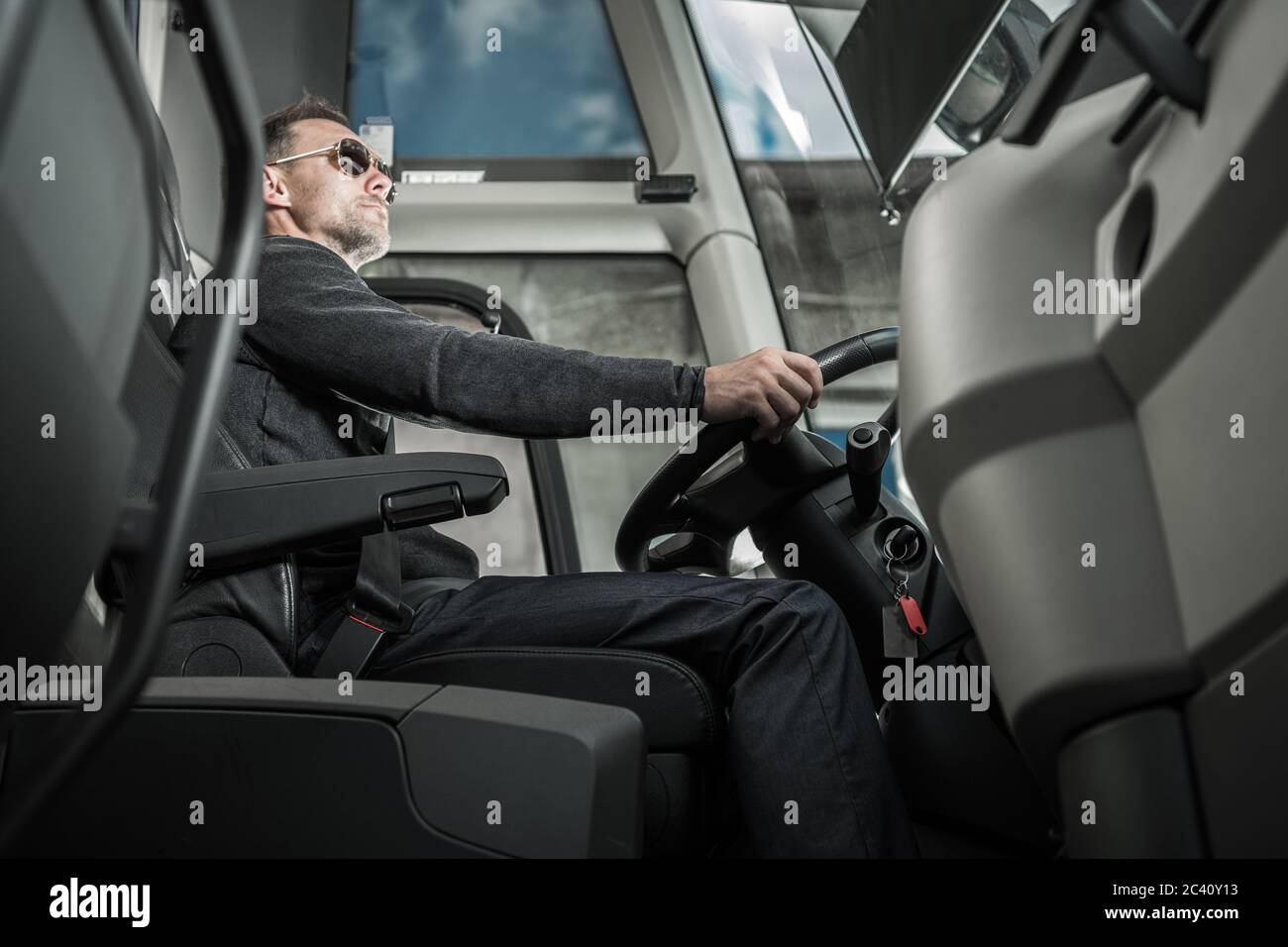 Interior of an intercity bus hi-res stock photography and images - Alamy
