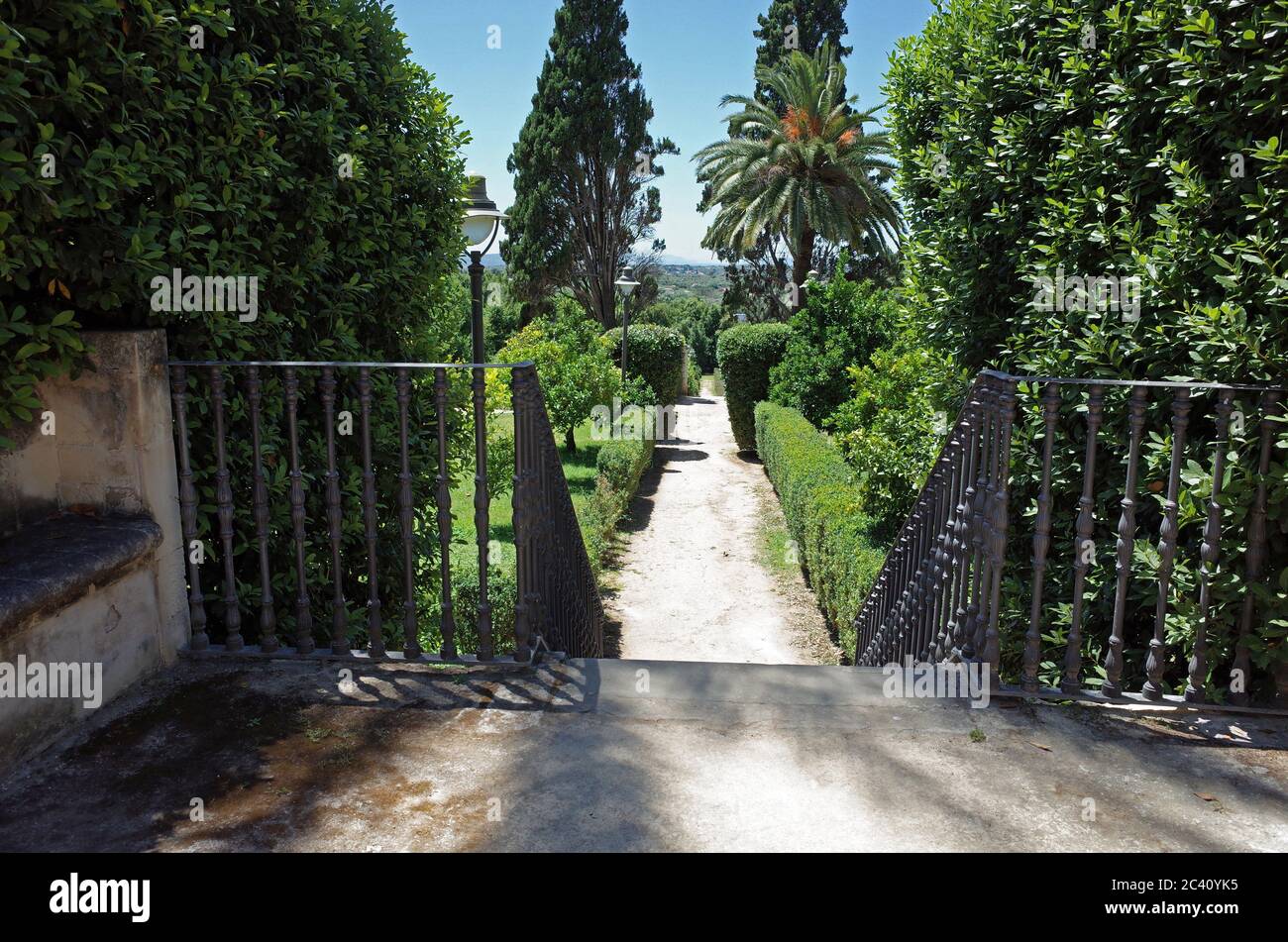 Sassari, Sardinia, Italy. Monserrato park and garden Stock Photo - Alamy