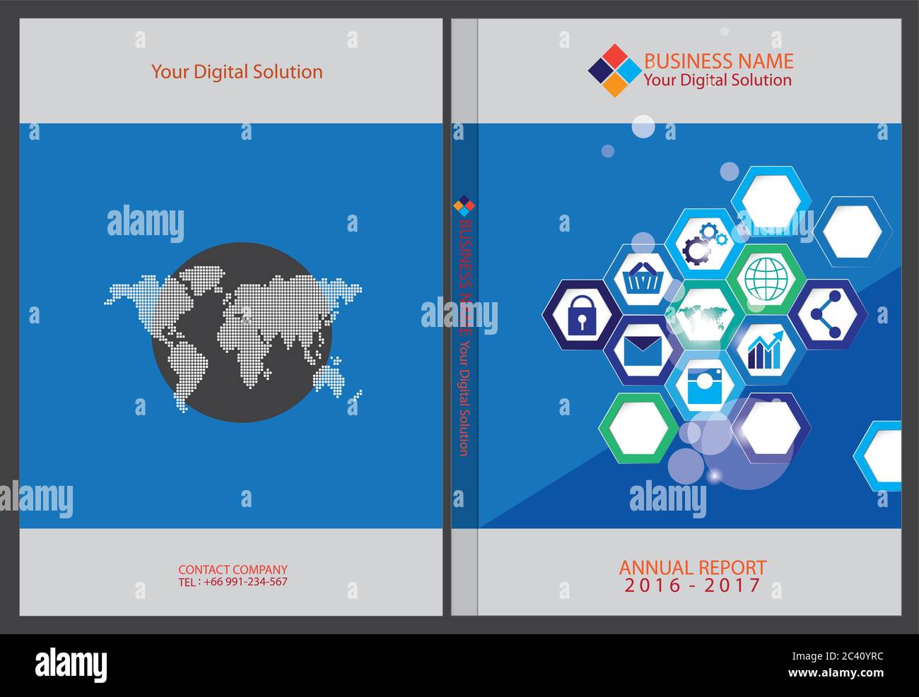 Annual report cover Business design Stock Vector Image & Art - Alamy