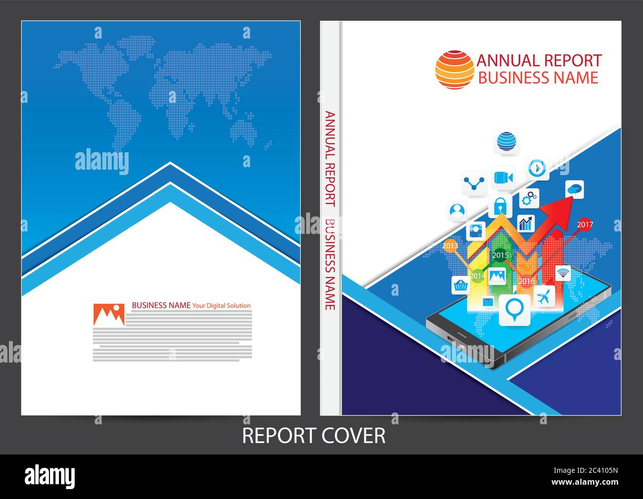 Annual report cover Business design Stock Vector Image & Art - Alamy