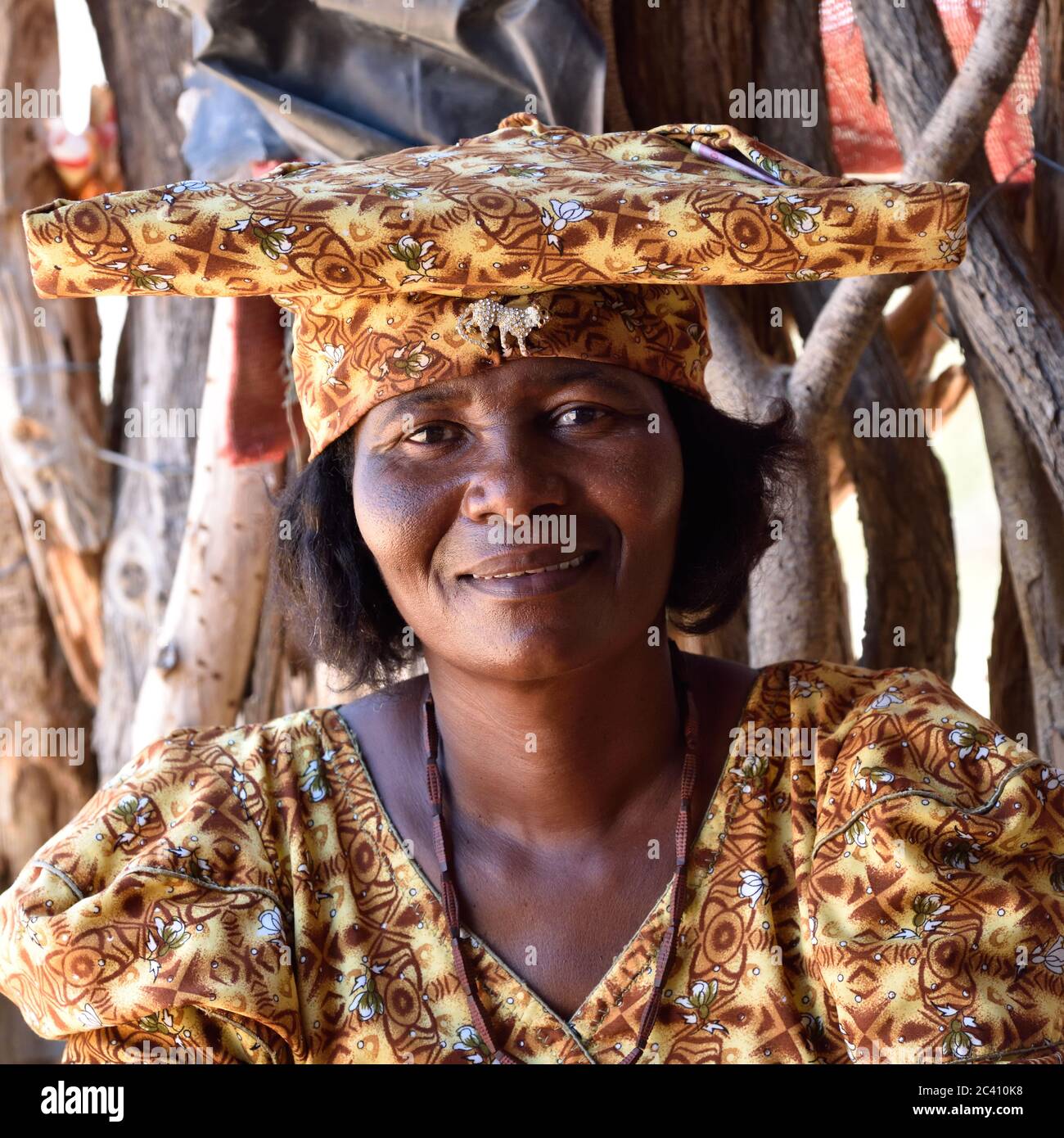 KAOKOLAND, NAMIBIA - FEB 1, 2016: Unidentified Herero Woman in ...