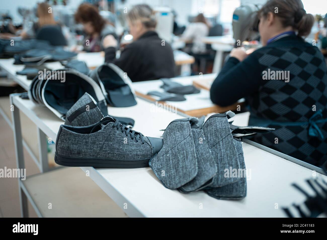 Shoe making factory hi-res stock photography and images - Alamy