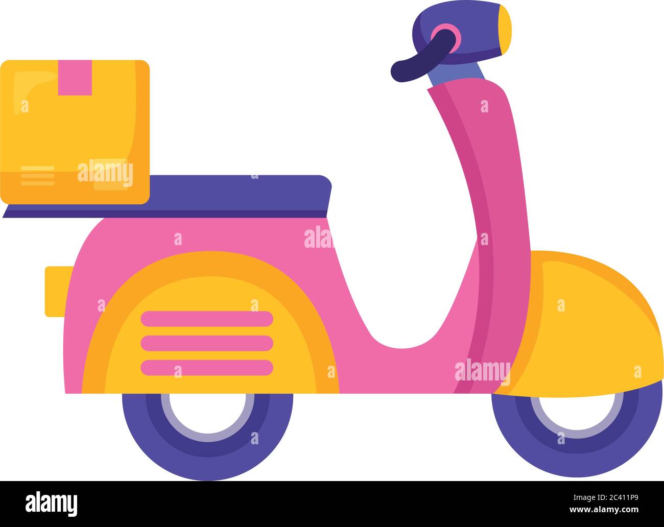 Box on motorcycle design, Safe delivery quarantine logistics and ...