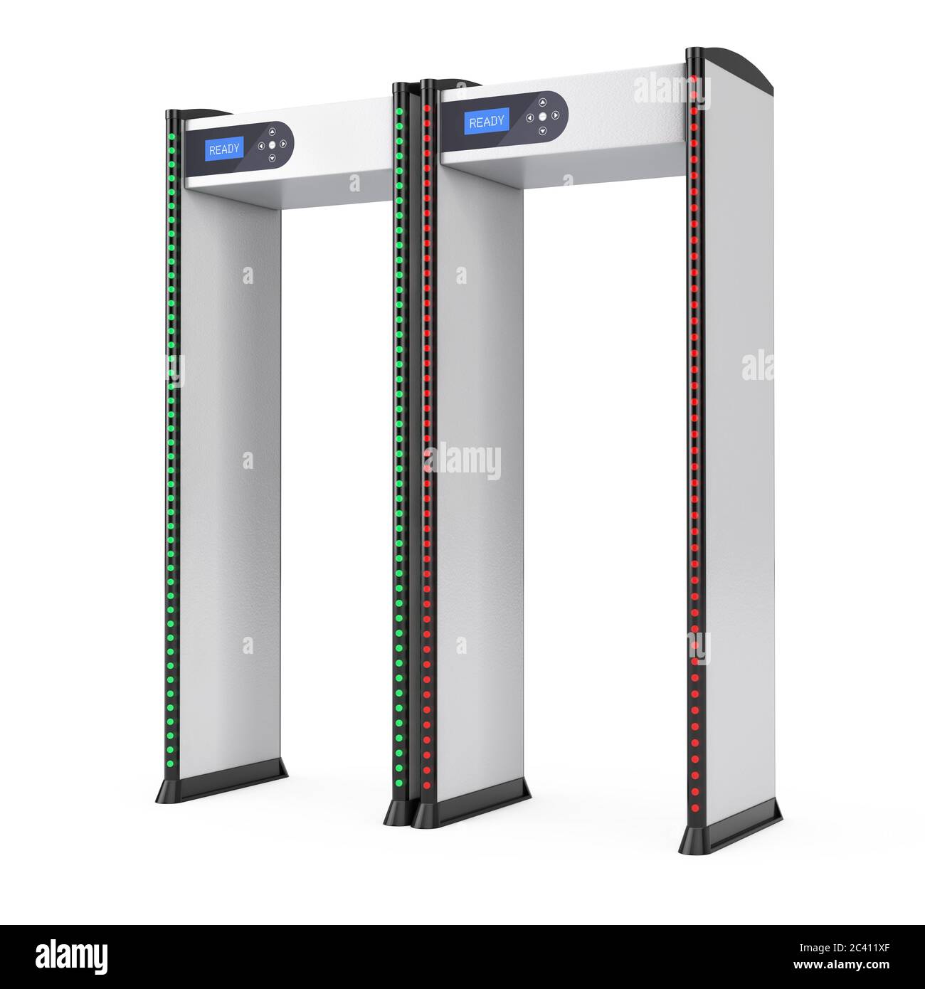 Safe Security Walkthrough Gates With Metal Detectors on a white ...