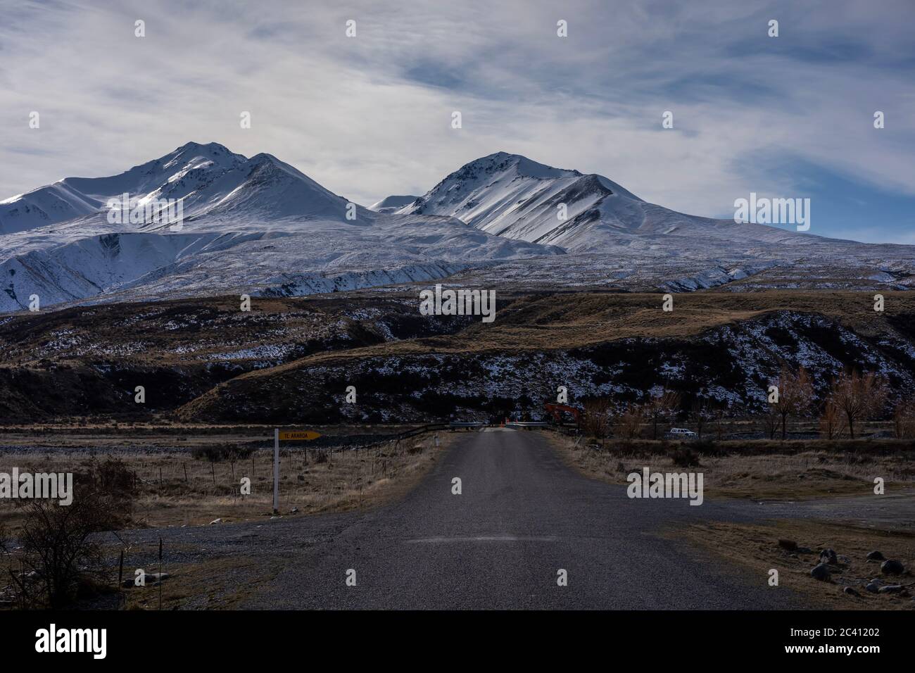 Scenic view of Mount Somers, South Island, New Zealand Stock Photo - Alamy