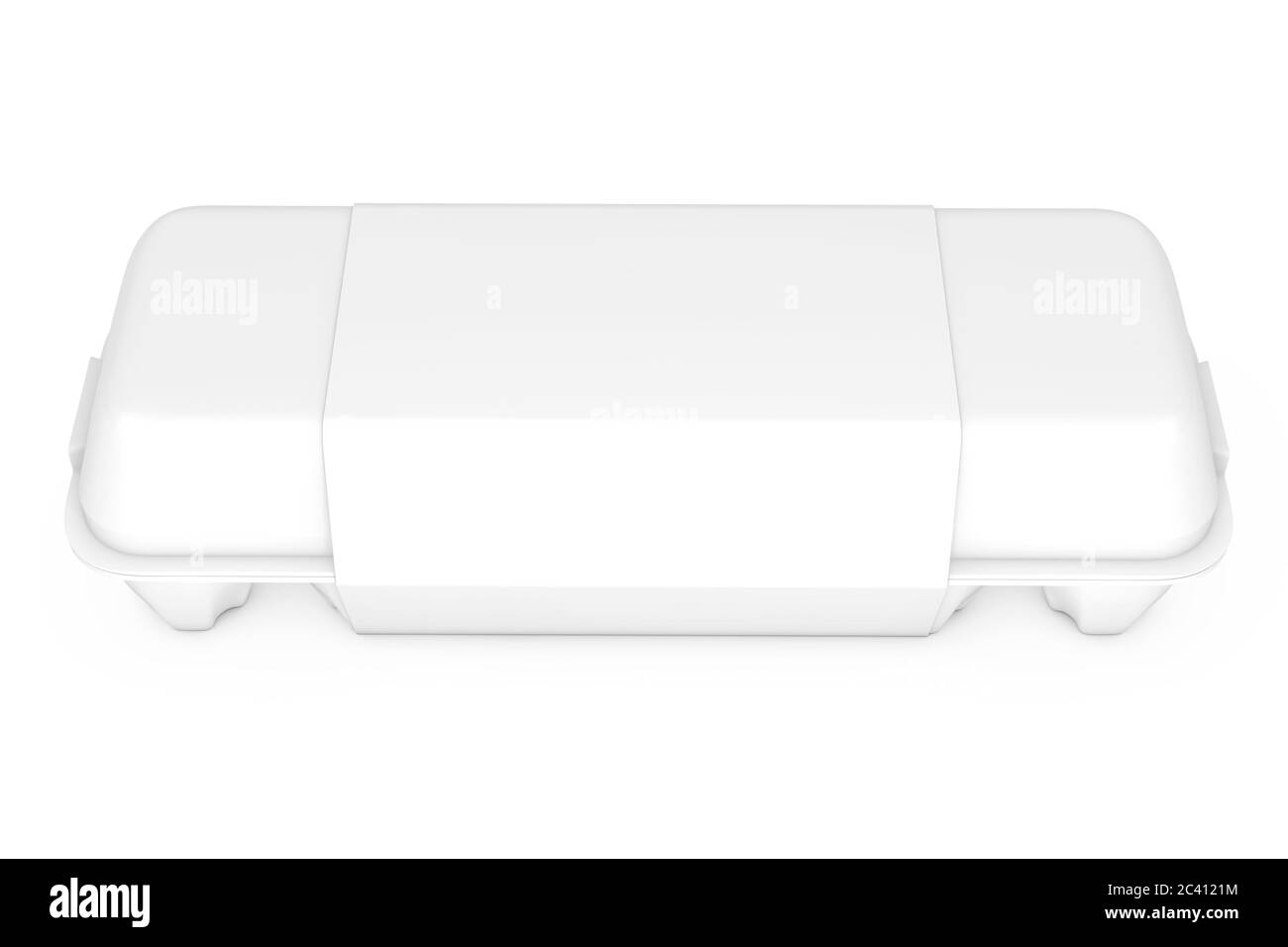 Egg White Cardboard Box with Blank Label with Free Space for Your ...