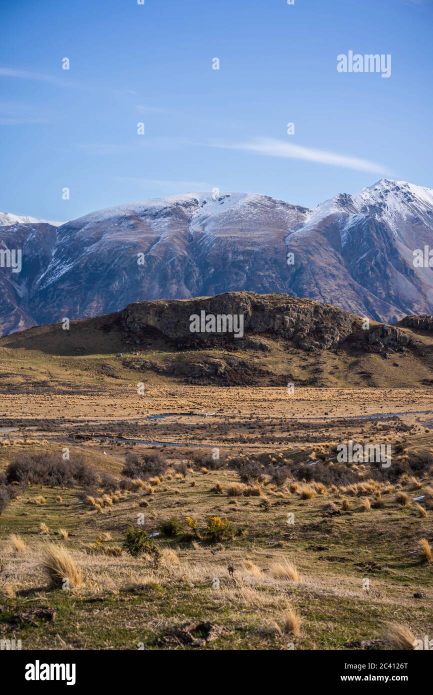 New zealand mt sunday hi-res stock photography and images - Alamy