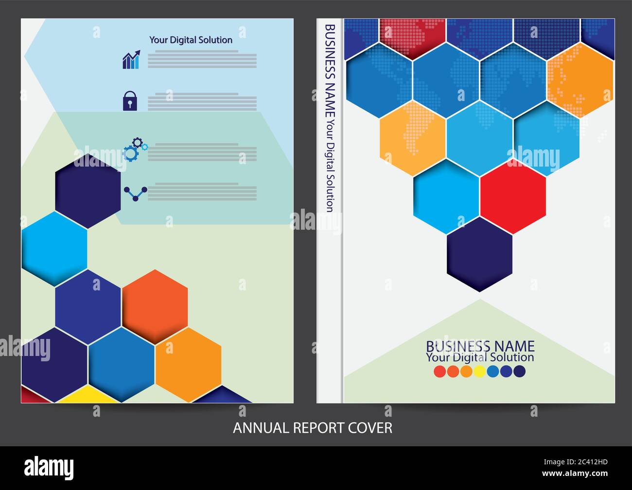 Annual report cover Business design Stock Vector Image & Art - Alamy