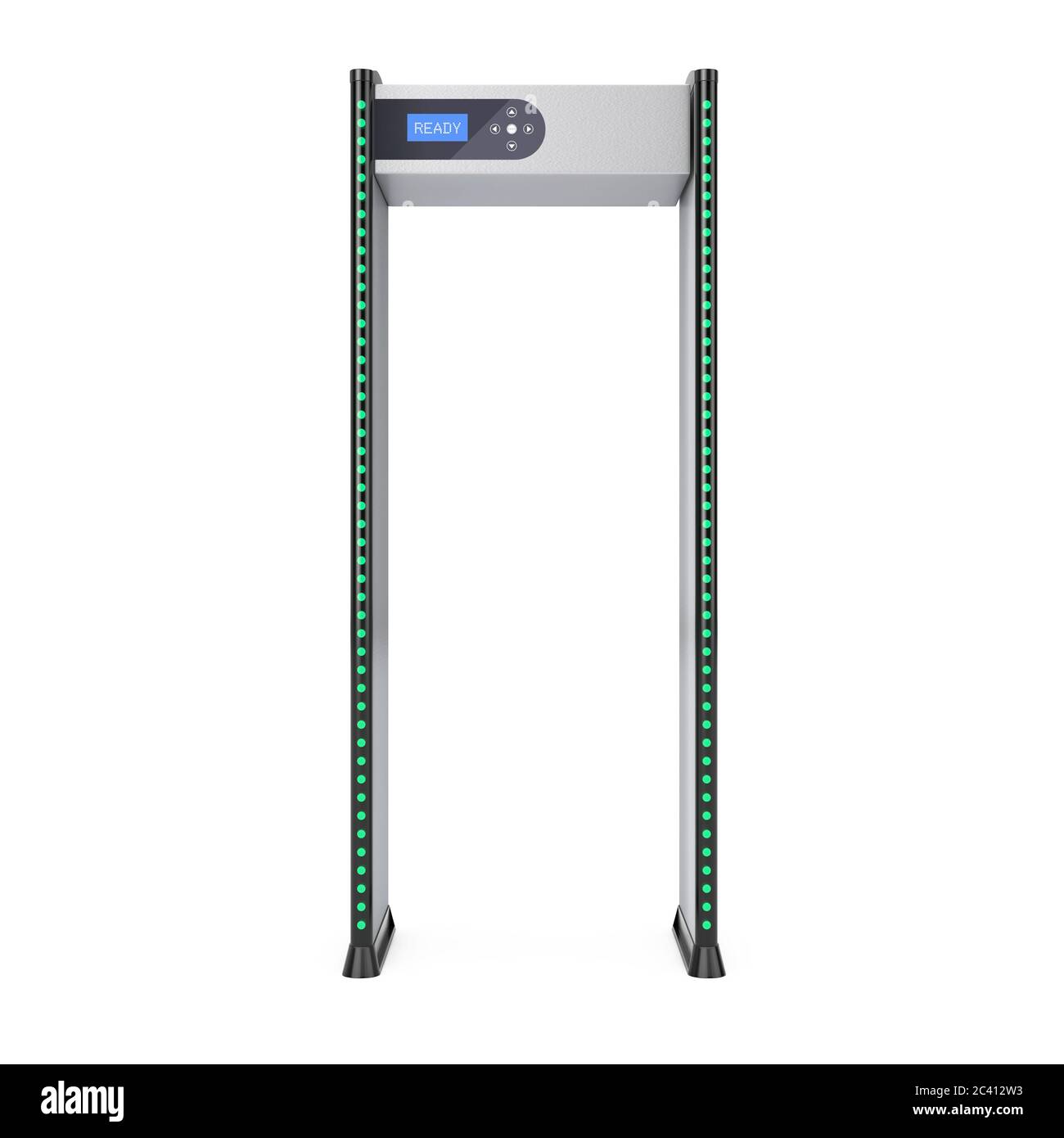 Safe Security Walkthrough Gates With Metal Detectors on a white ...