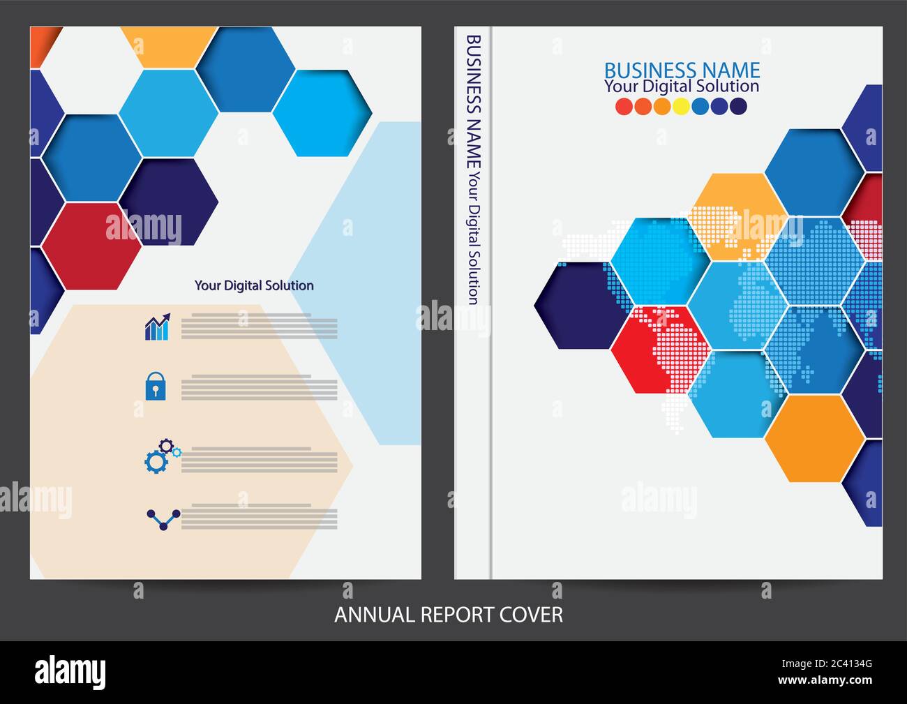 Annual report cover Business design Stock Vector Image & Art - Alamy