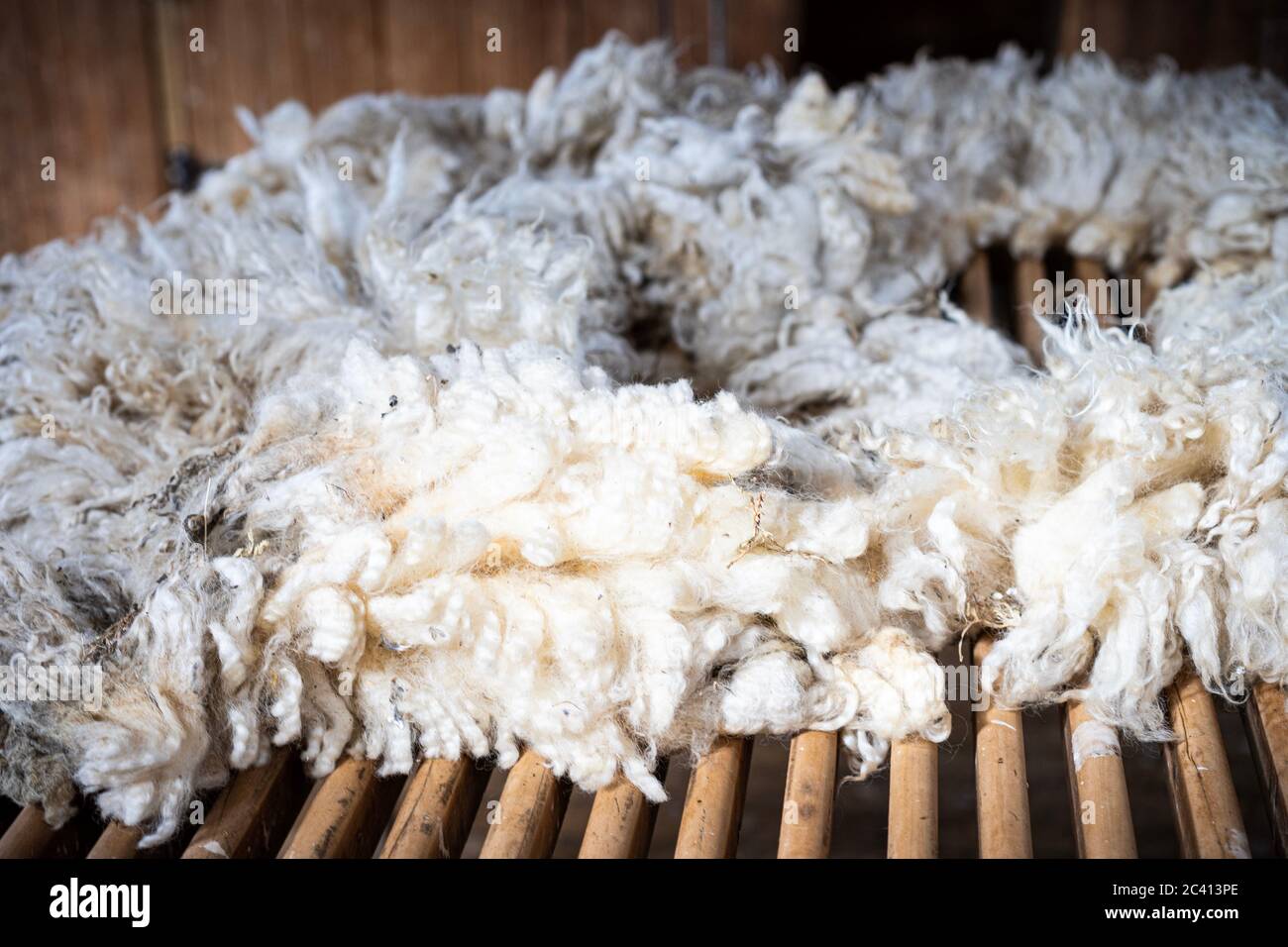 New zealand wool sheepskin hi-res stock photography and images - Alamy