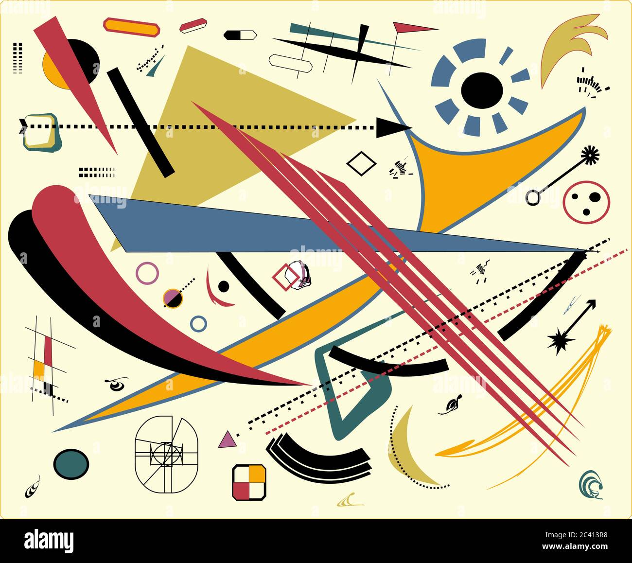 Abstract beige background ,fancy geometric and curved shapes ...