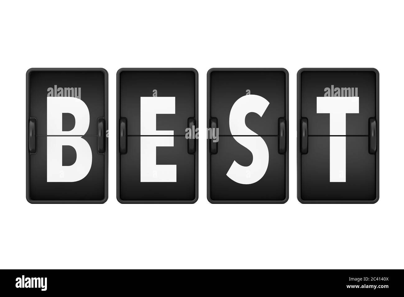 Best Sign as Flip Countdown Mechanical Airport Board on a white ...