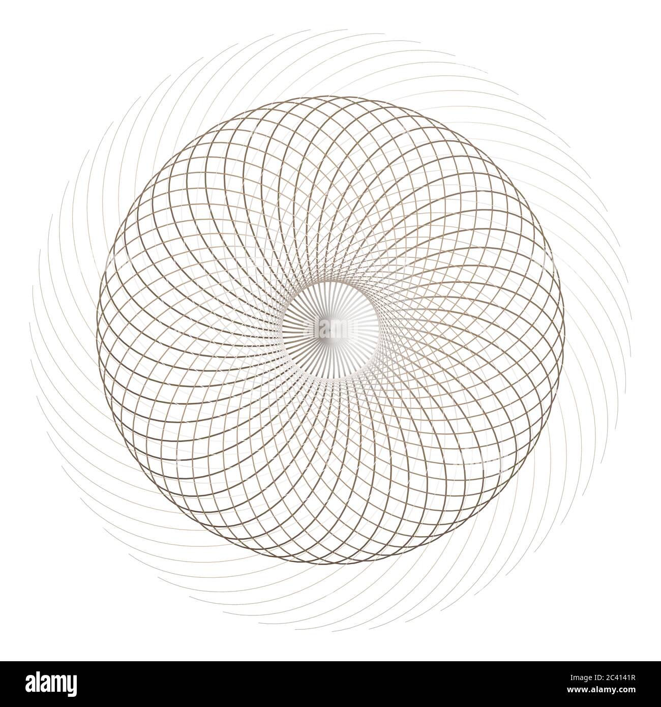 Fine lines forming abstract shapes - abstract illustration Stock Photo ...