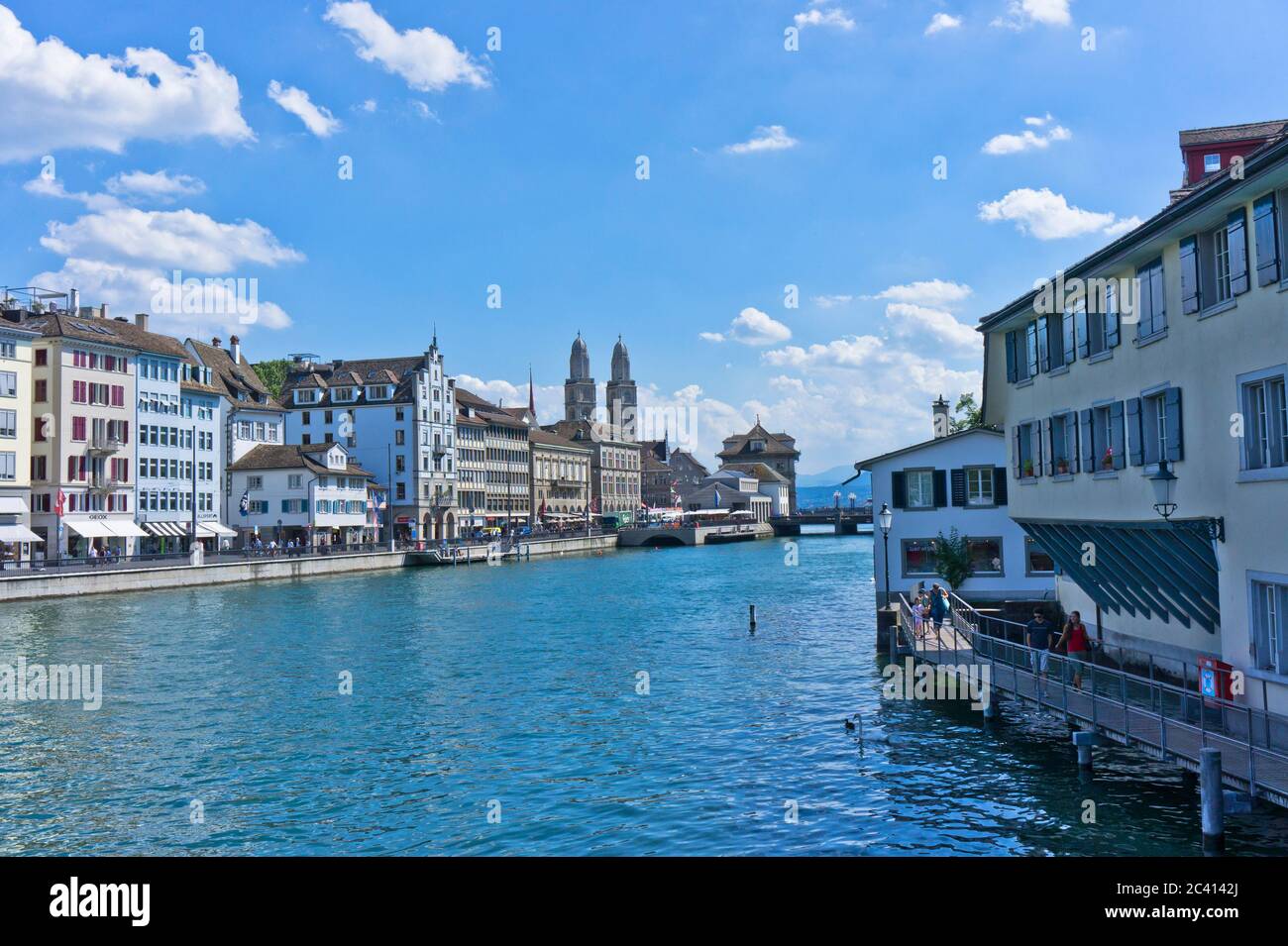 Zurich, Old city view from the lake, Switzerland Stock Photo - Alamy