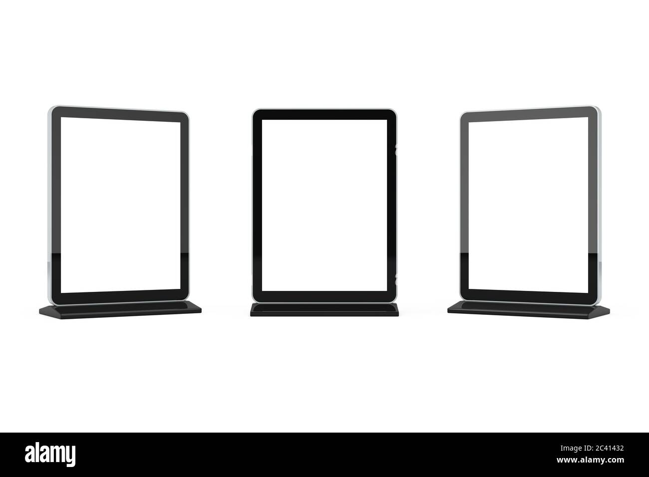 Blank Trade Show LCD Screen Stand as Template for Your Design on a ...