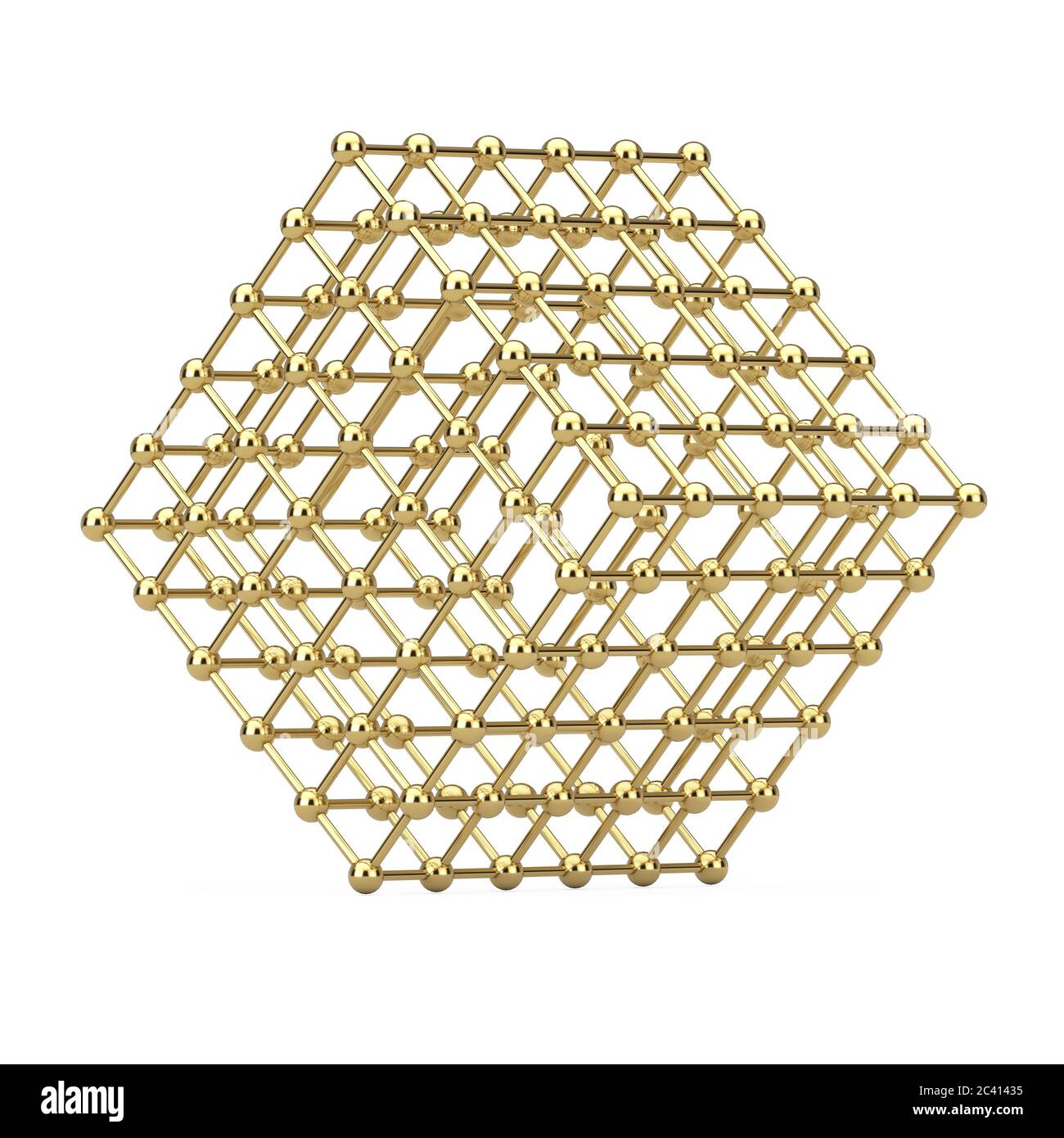Gold wire mesh box Cut Out Stock Images & Pictures - Alamy