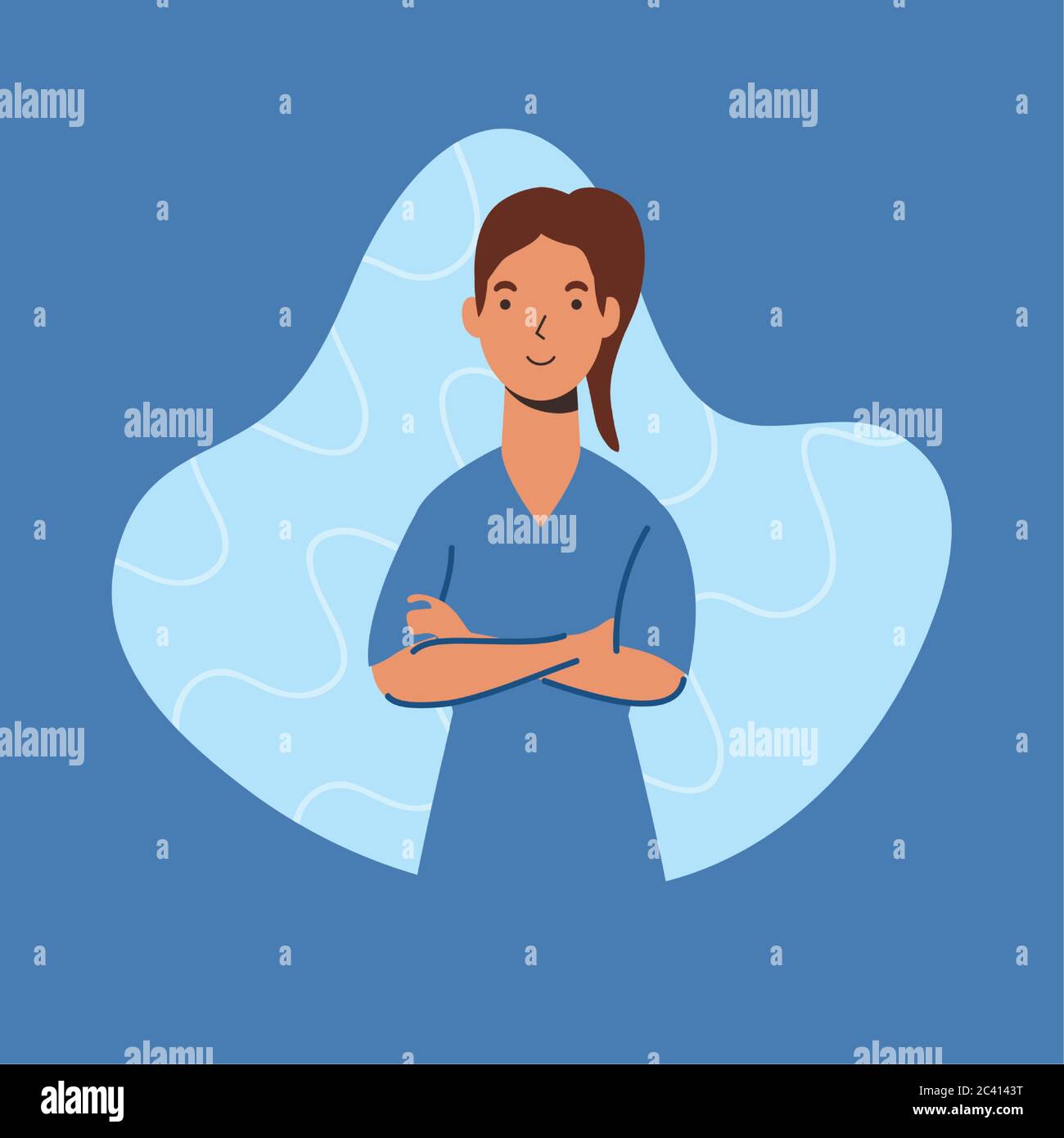 Female surgeon profile Stock Vector Images - Alamy