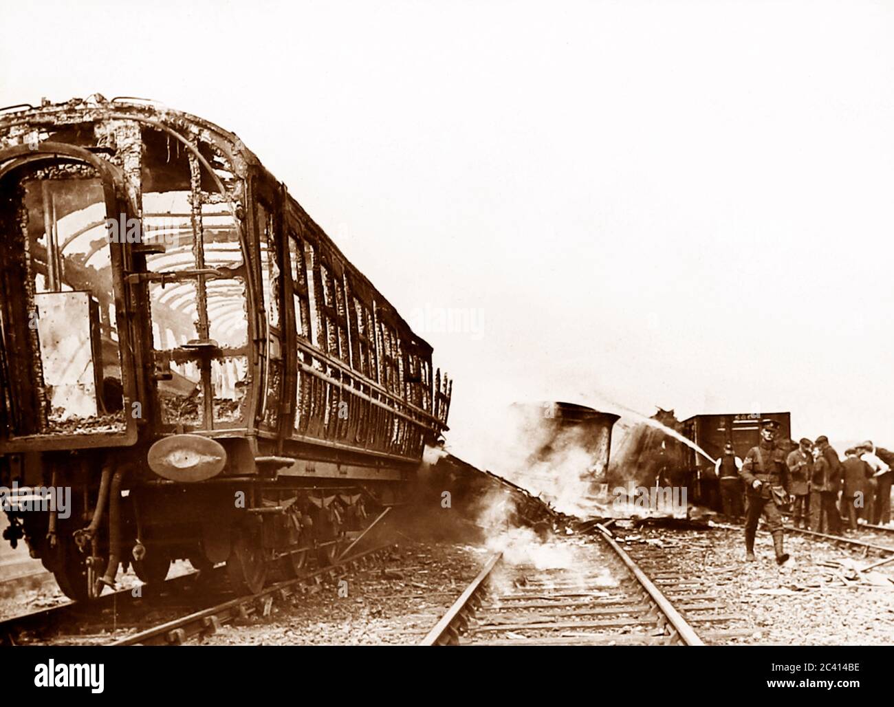 Qunintinshill Rail Disaster, 1915 Stock Photo - Alamy