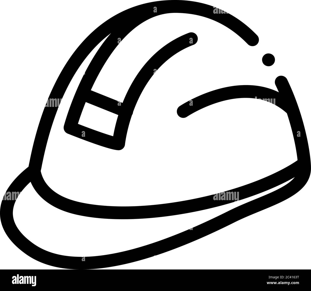 builder heavy helmet icon vector outline illustration Stock Vector ...