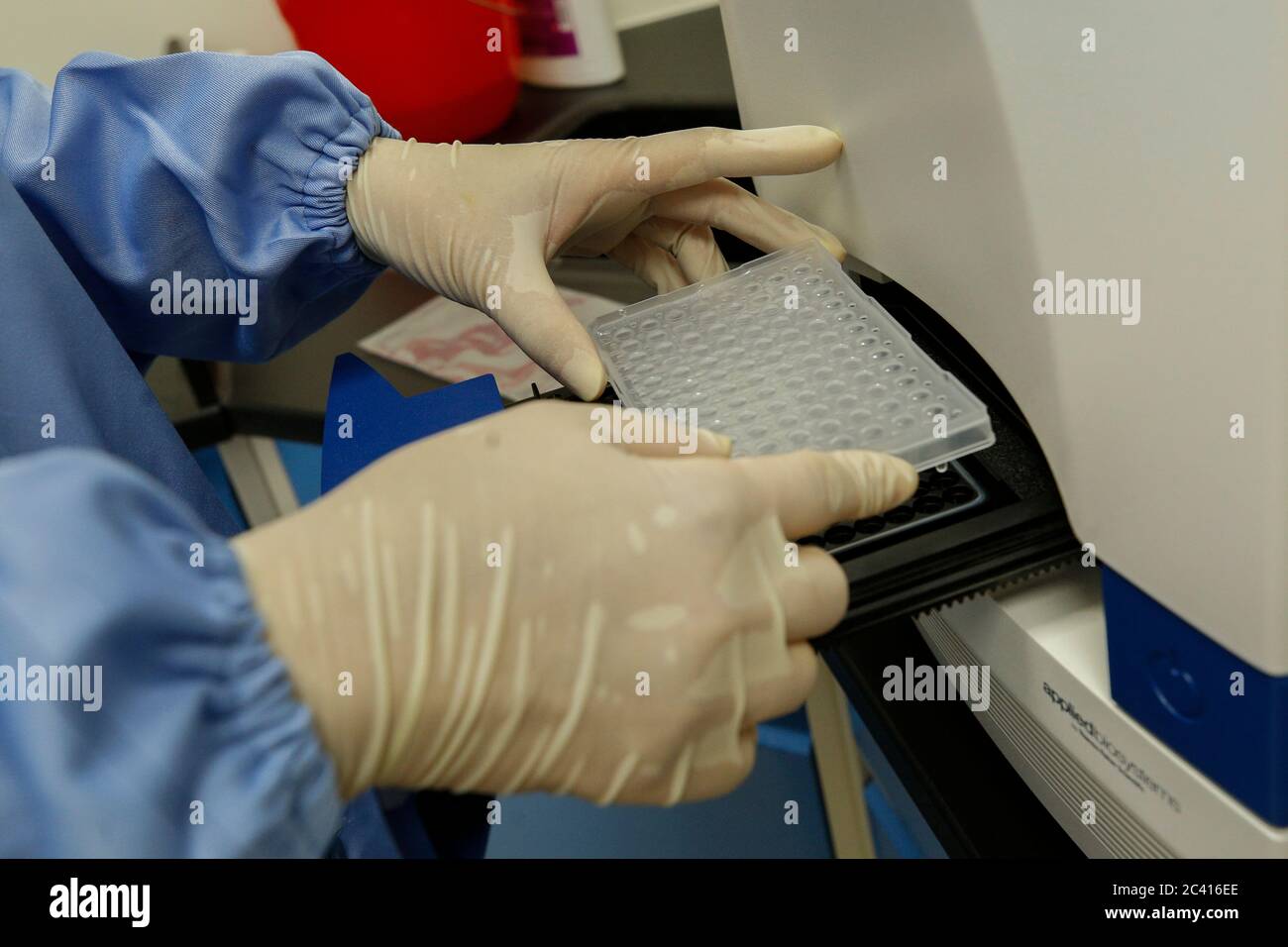Beijing, China. 23rd June, 2020. A medical worker works at the ...