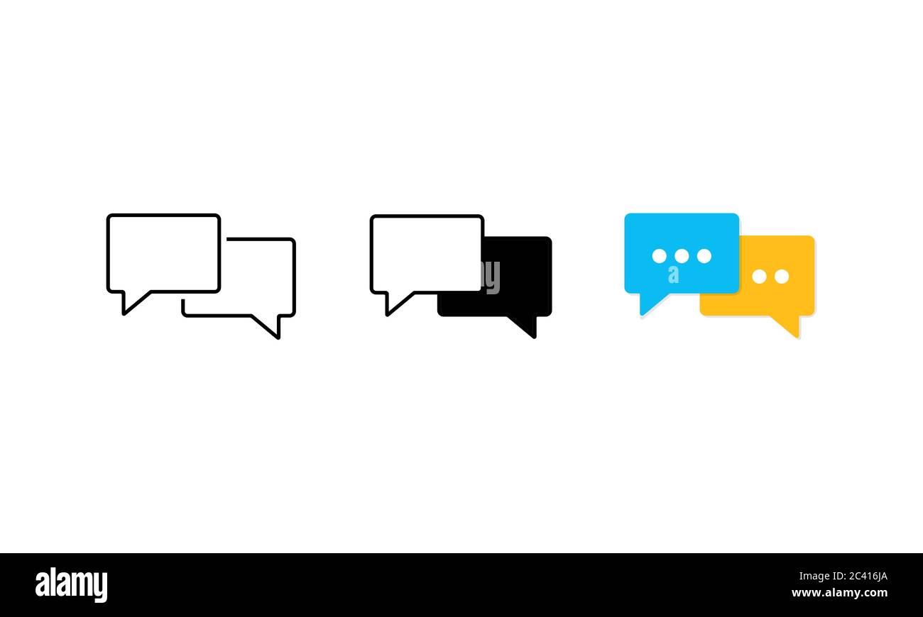 Flat Chat Icon