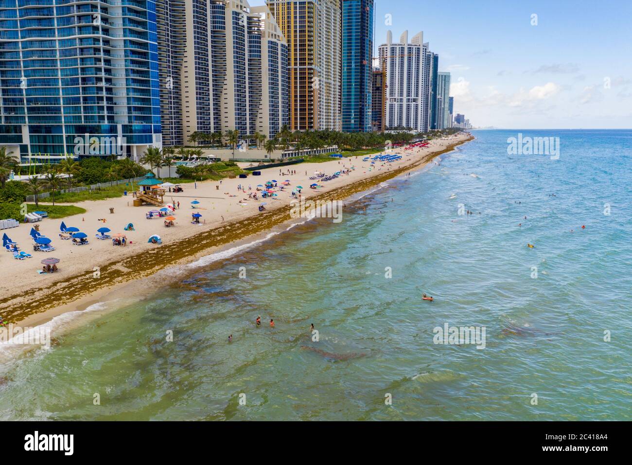 Miami beaches reopening during hi-res stock photography and images - Alamy