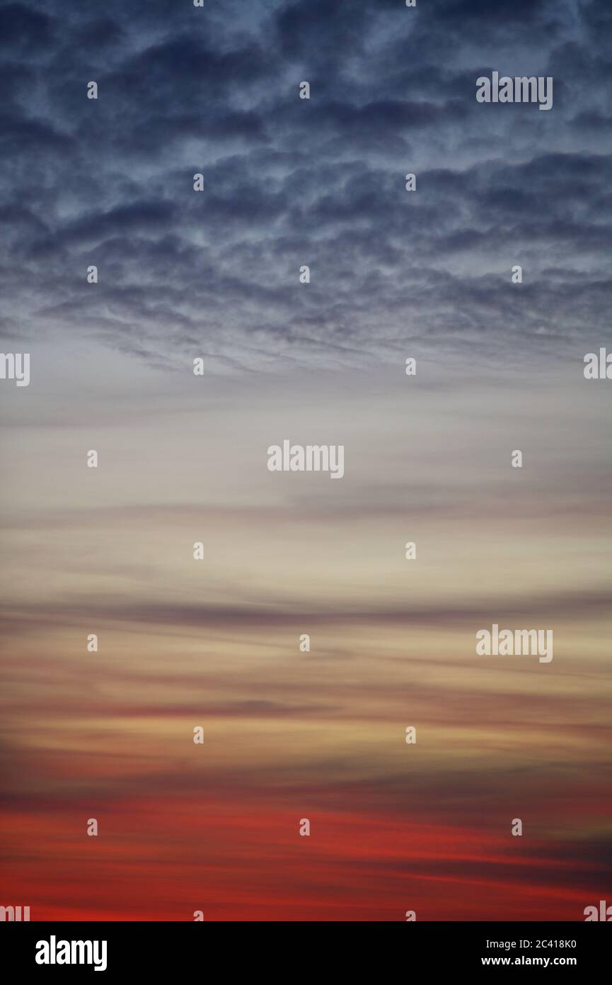 Cloudy evening sky - atmosphere - natural phenomenon Stock Photo - Alamy
