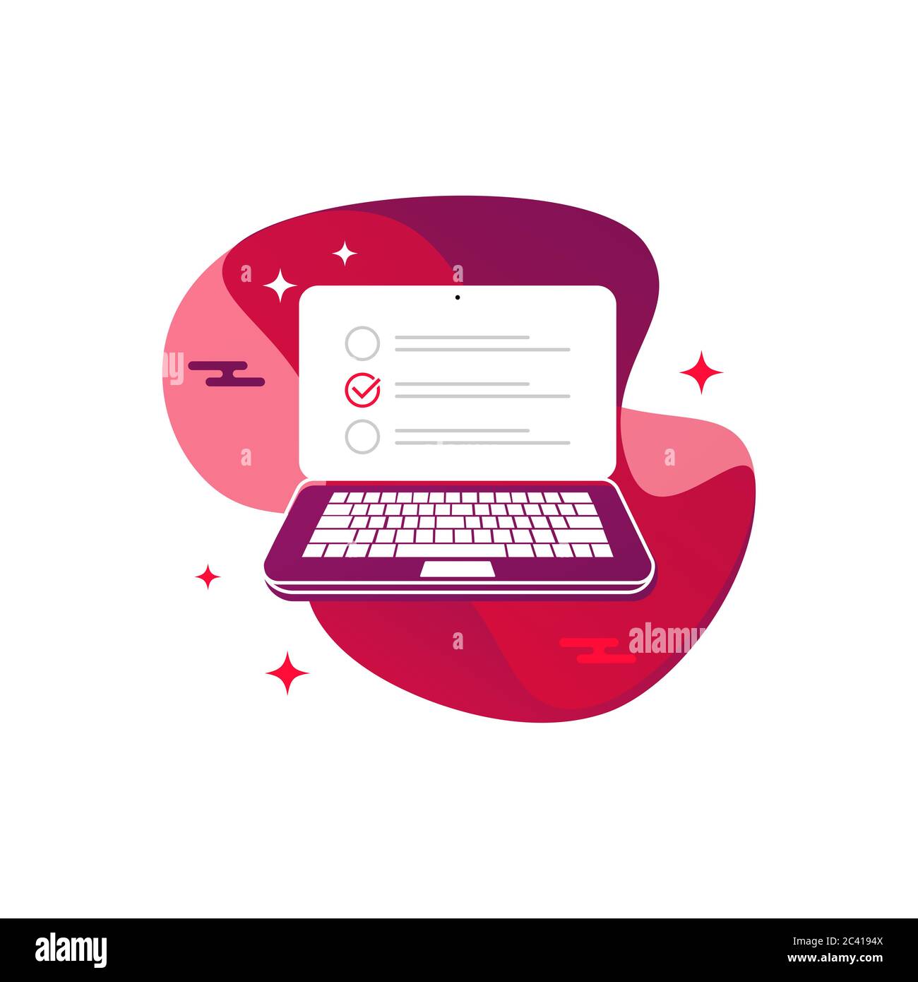 Checklist checkmark vector hi-res stock photography and images - Alamy