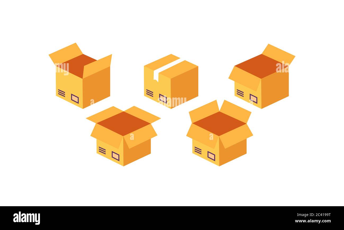 Box for transportation Stock Vector Images - Alamy