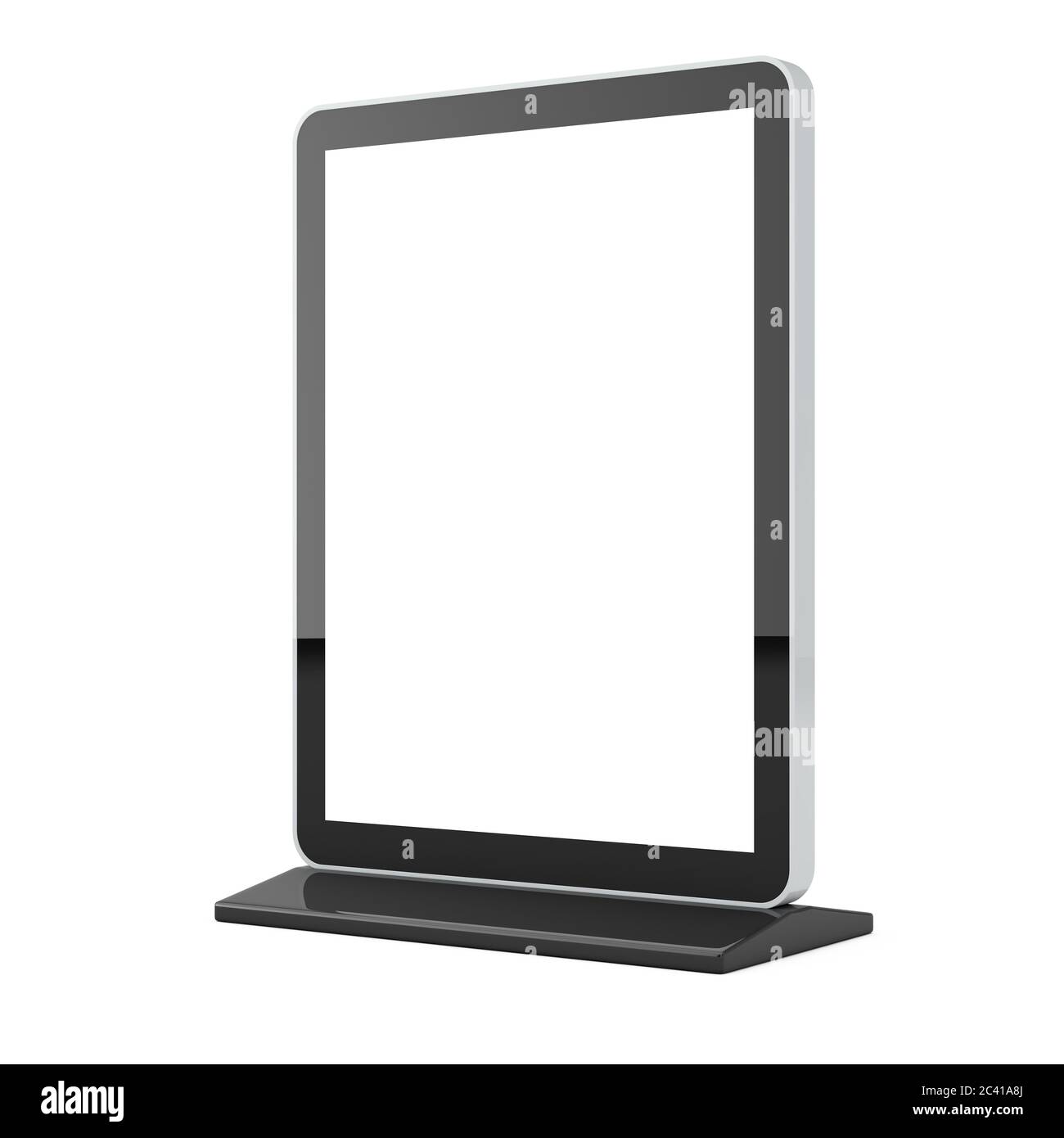 Blank Trade Show LCD Screen Stand as Template for Your Design on a ...