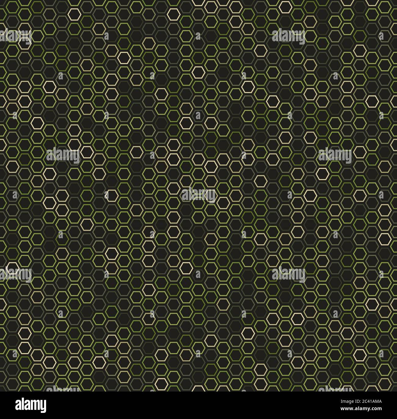 Seamless olive green hexagon honeycomb tile pattern vector Stock Vector ...