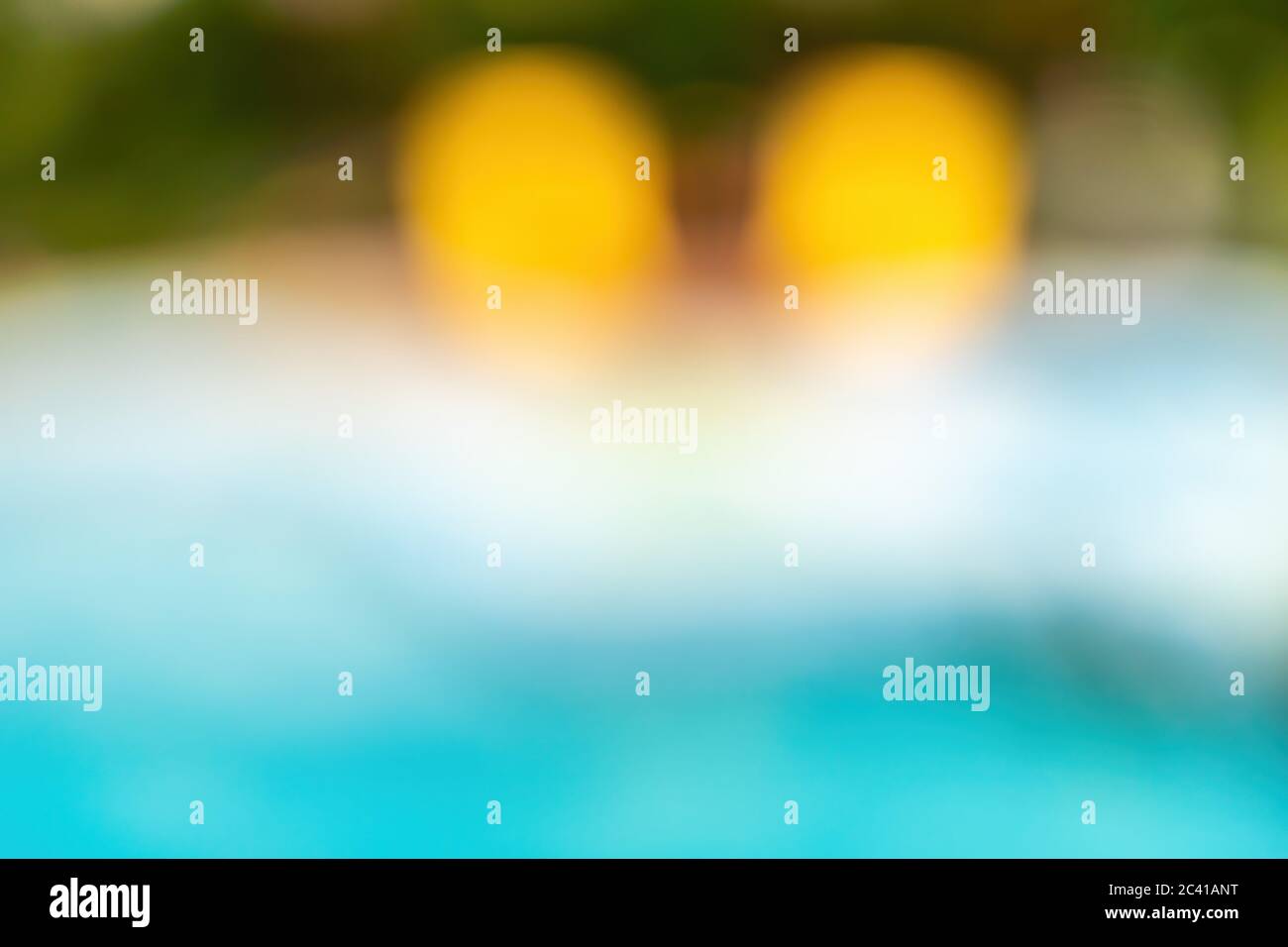 Abstract blur swimming pool in hotel resort for background. holiday ...